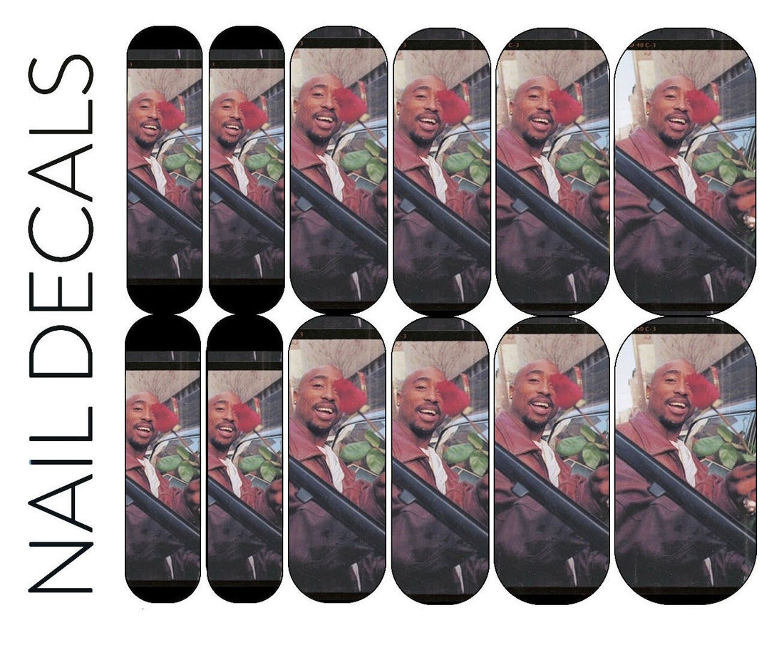 Waterslide Nail Decals | Tupac – DIPPY COW NAILS